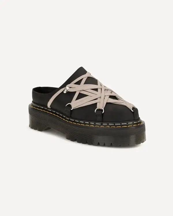 Rick Owens Quad Sole Megalace Mules