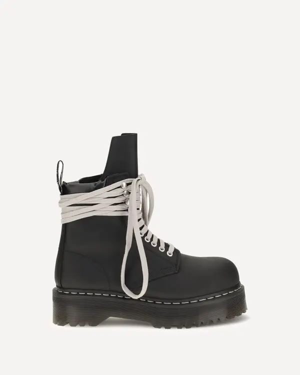 Rick Owens Quad Sole Steel Boots