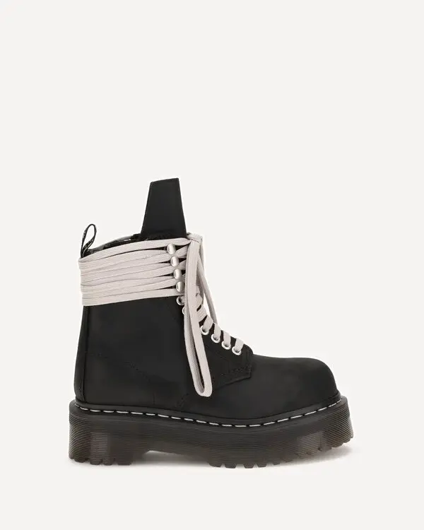 Rick Owens Quad Sole Steel Boots