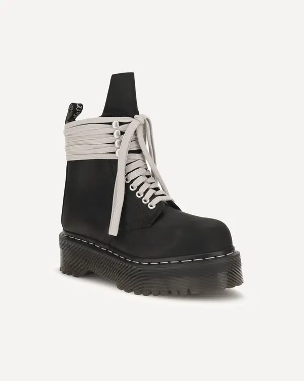 Rick Owens Quad Sole Steel Boots