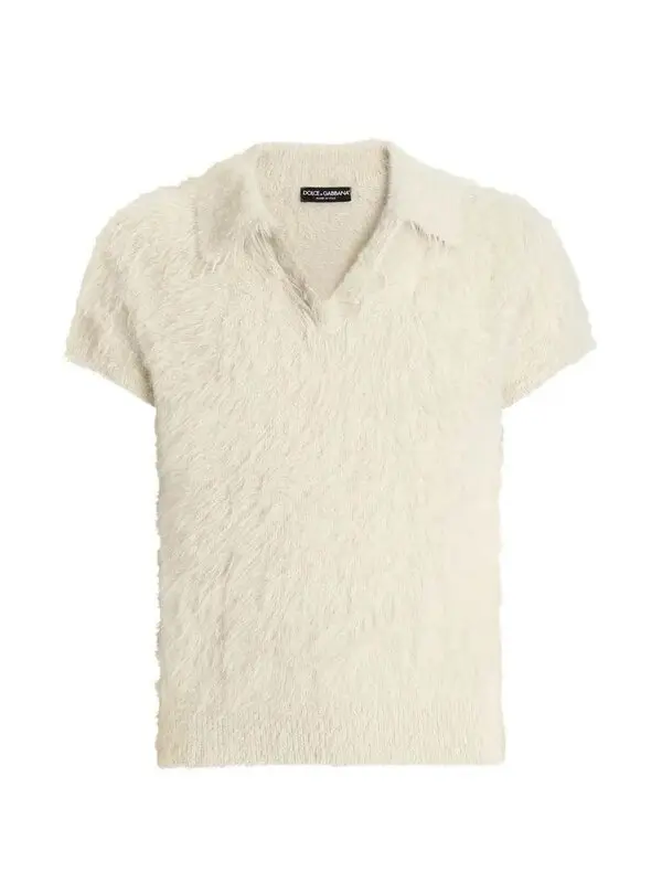 Dolce & Gabbana Knit Polo Shirt - Brown