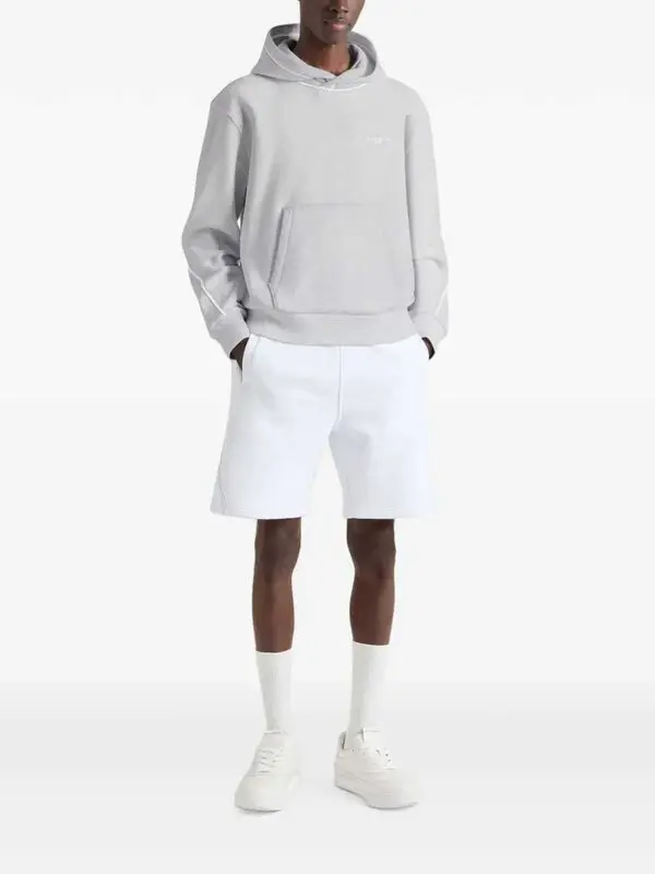 Givenchy Fleece Hoodie With Exposed Stitching