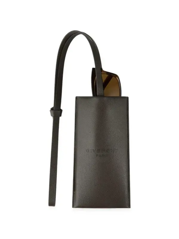 Givenchy Antigona Leather Sunglasses Case With Embossed Logo