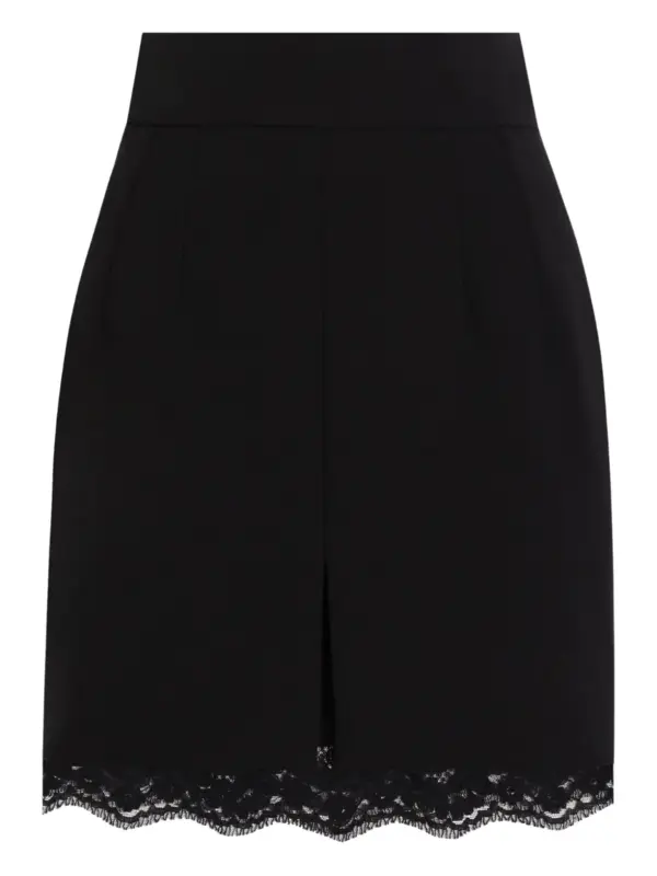 Dolce & Gabbana Wool Mini Skirt - Black