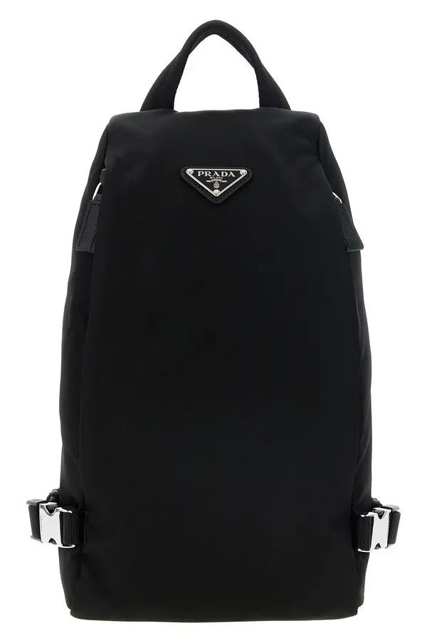 Prada Re-nylon One-shoulder Backpack - Black