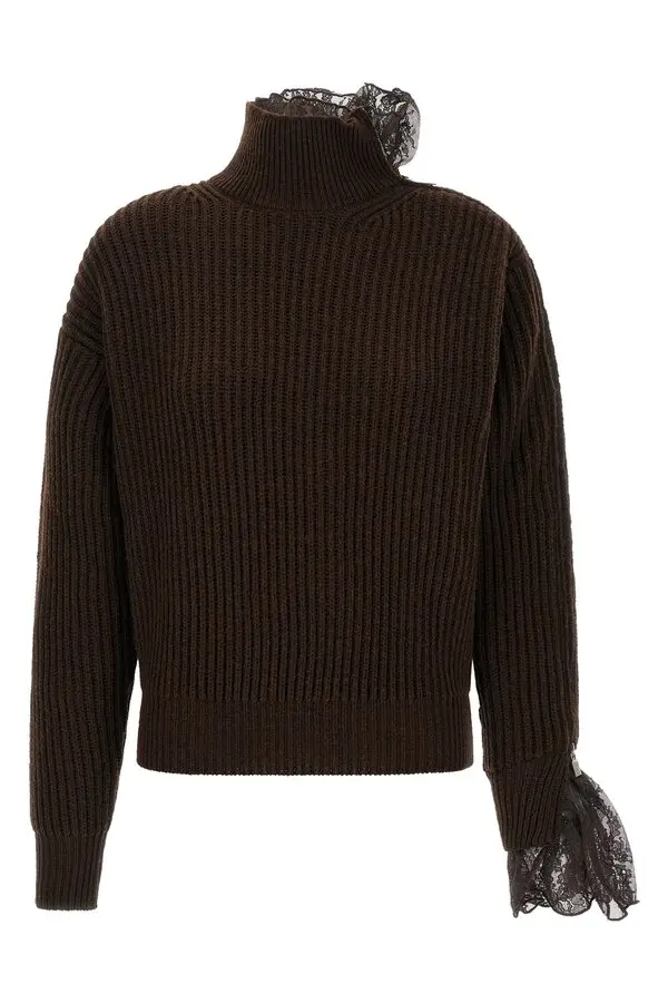 Giuseppe Di Morabito Ribbed Lace Sweater