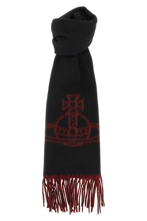 VIVIENNE WESTWOOD Orb' Double-face Scarf - Black