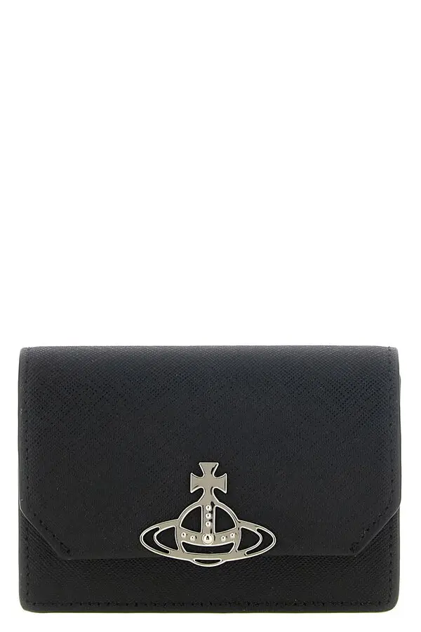 VIVIENNE WESTWOOD Orb' Logo Card Holder - Black