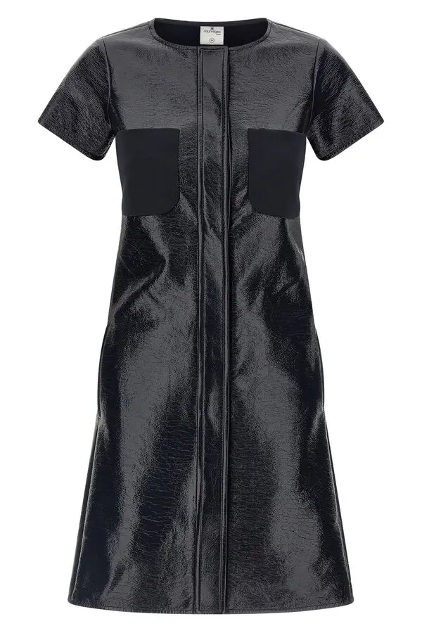 COURREGES 2-pocket Vinyl' Dress