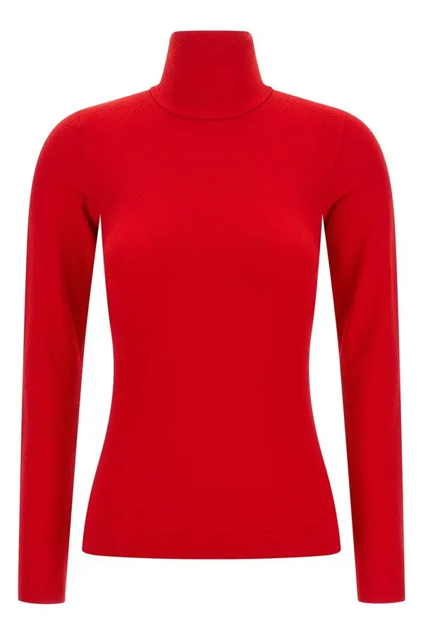 Perfect Moment Thermal Wolf Sweater - Red