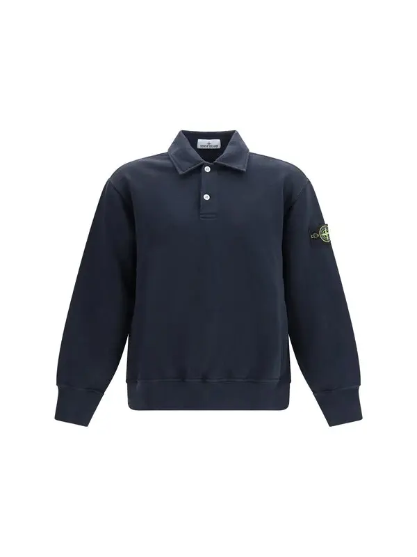 Stone Island 6100054 Tubular Cotton Sweatshirt - Blue