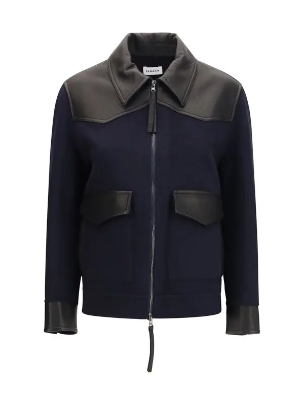 P.a.r.o.s.h Leather Trimmed Jacket