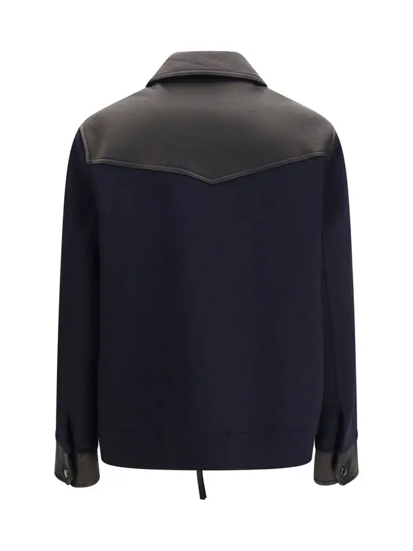 P.a.r.o.s.h Leather Trimmed Jacket