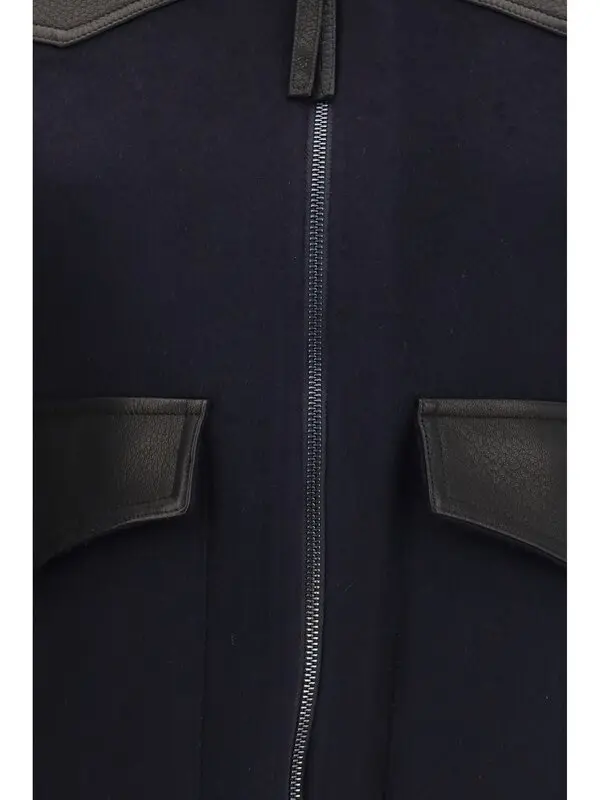 P.a.r.o.s.h Leather Trimmed Jacket