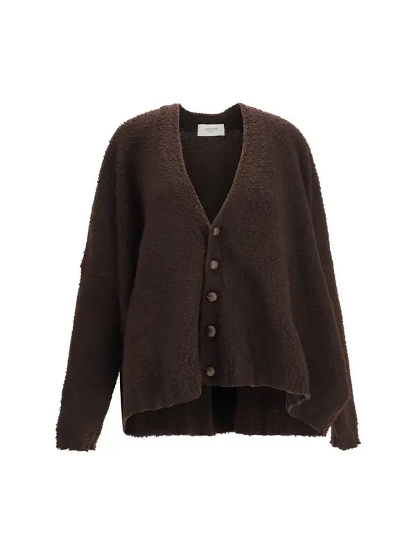 GOLDEN GOOSE Casentino-effect Wool Cardigan - Brown