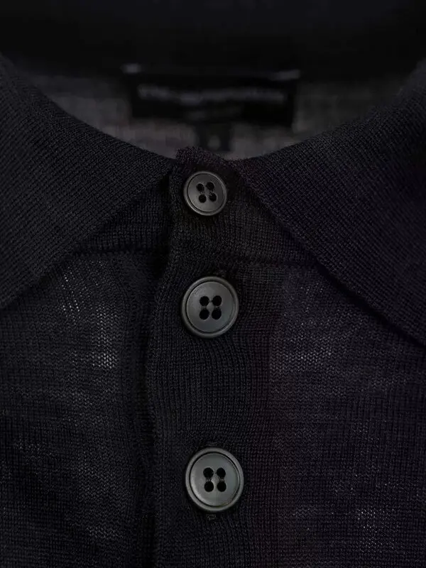 Emporio Armani Long-sleeve Polo-collar Sweater