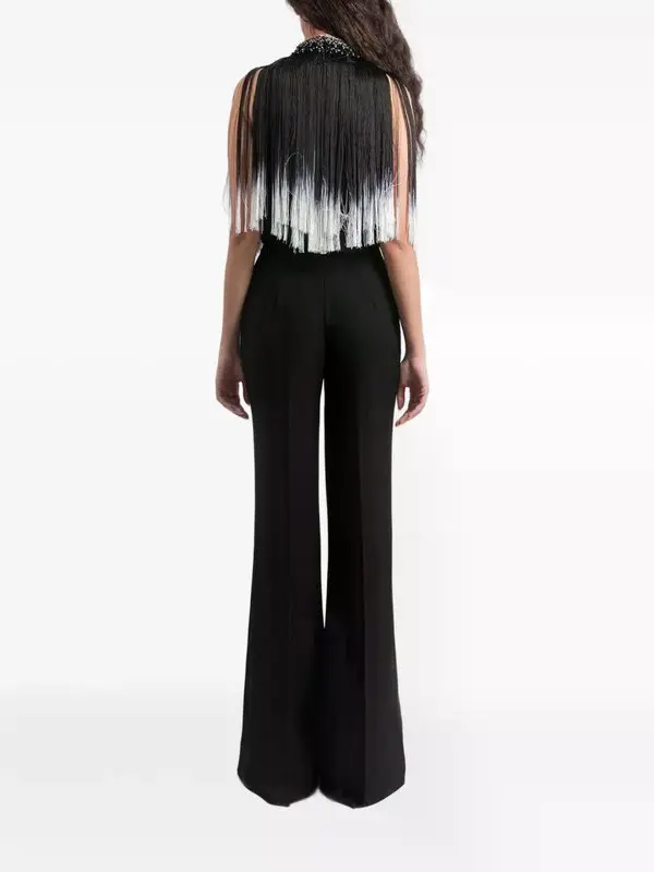 GEMY MAALOUF Beaded Tassel-trim Top