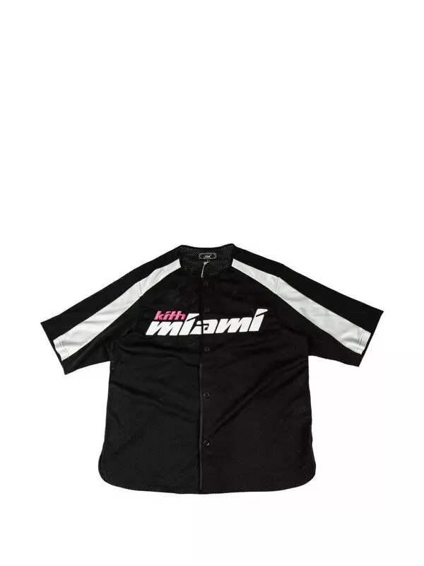 Kith Miami Willis Mesh Baseball Shirt