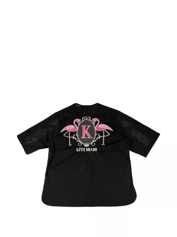 Kith Miami Willis Mesh Baseball Shirt