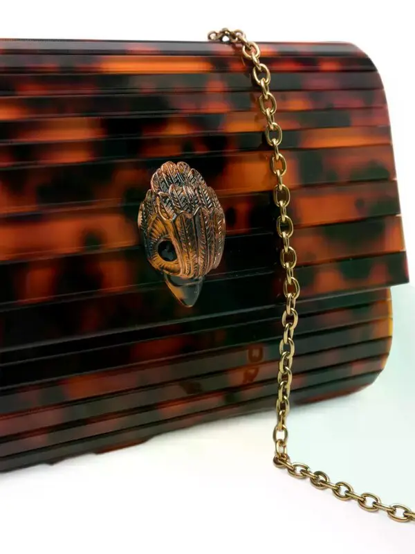 Kurt Geiger Party Eagle Tortoiseshell-effect Mini Clutch Bag