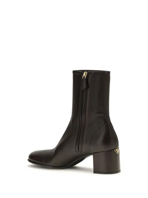 Prada Stretch Nappa Leather Ankle Boots