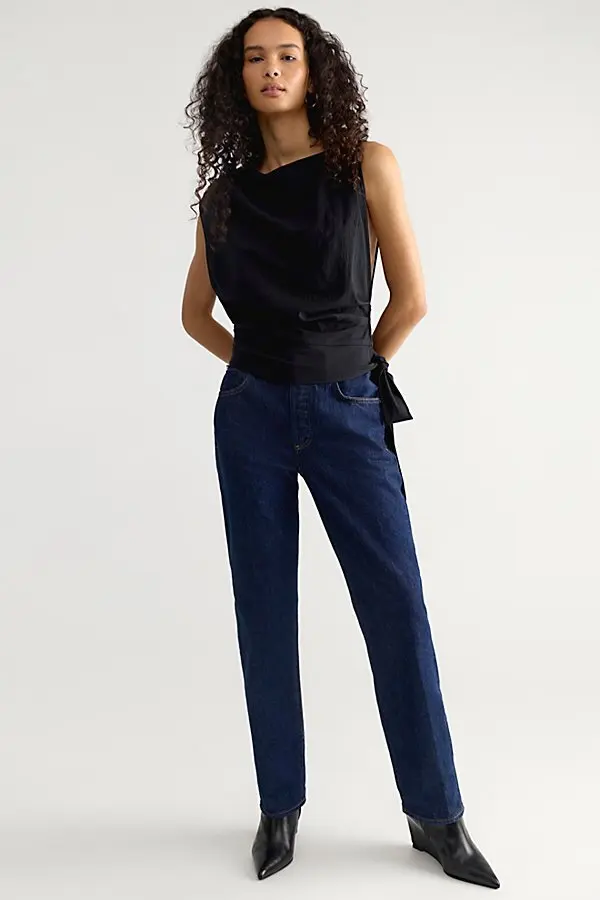 Free People Margo Boat Neck Top