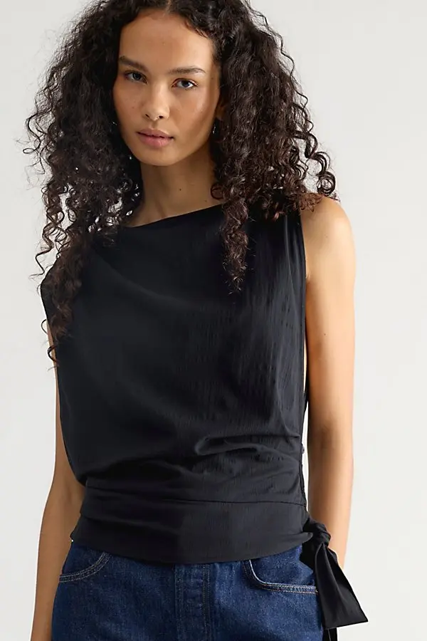 Free People Margo Boat Neck Top