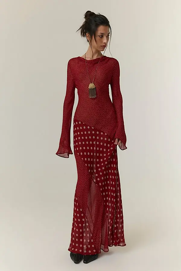 ROAME Hallie Maxi Dress - Red