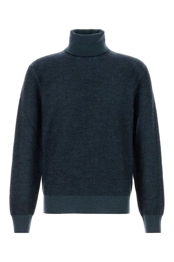 Brioni Melange Cashmere Blend Sweater