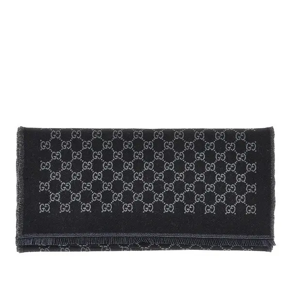Gucci Gg Wool-blend Scarf - Black