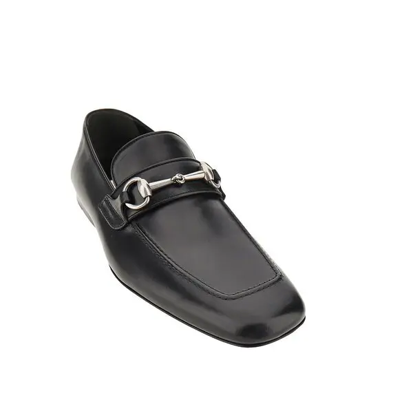 Gucci Leather Loafers With Horsebit