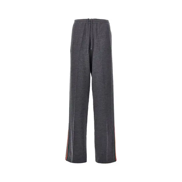 Gucci Knitted Pant With Web Band