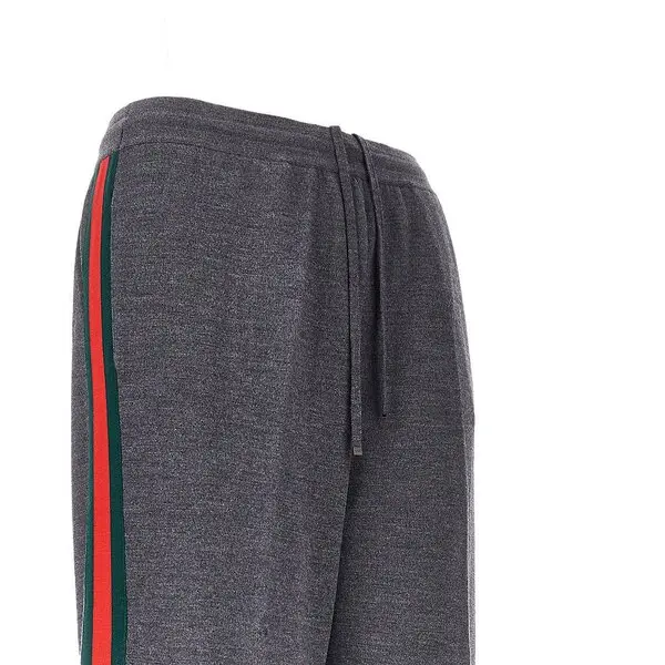 Gucci Knitted Pant With Web Band
