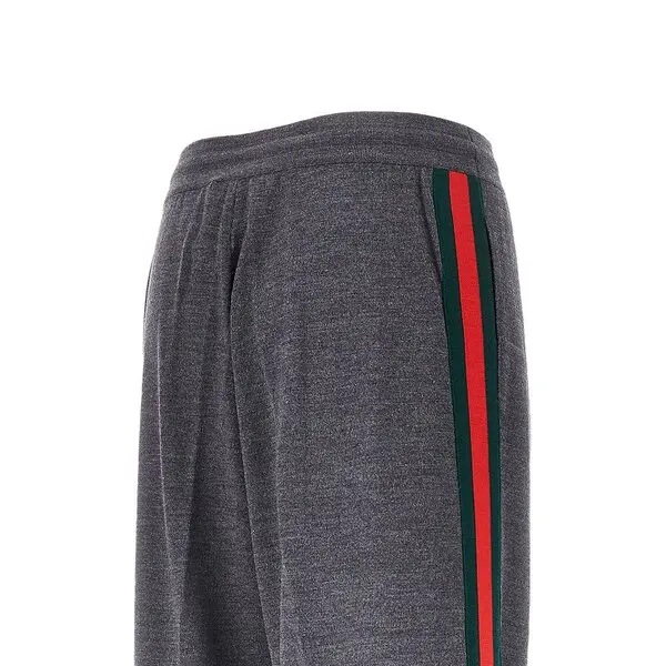 Gucci Knitted Pant With Web Band