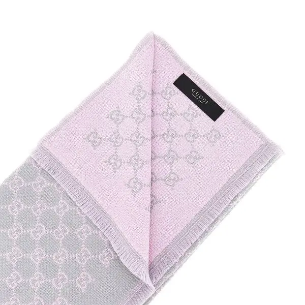 Gucci Gg Wool-blend Scarf - Grey