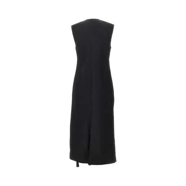 Bottega Veneta Wool Twill Dress With Knot Details