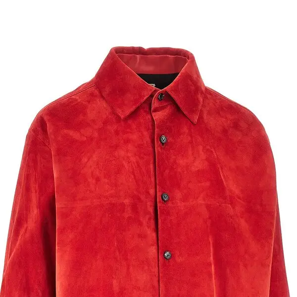 Bottega Veneta Suede Leather Shirt