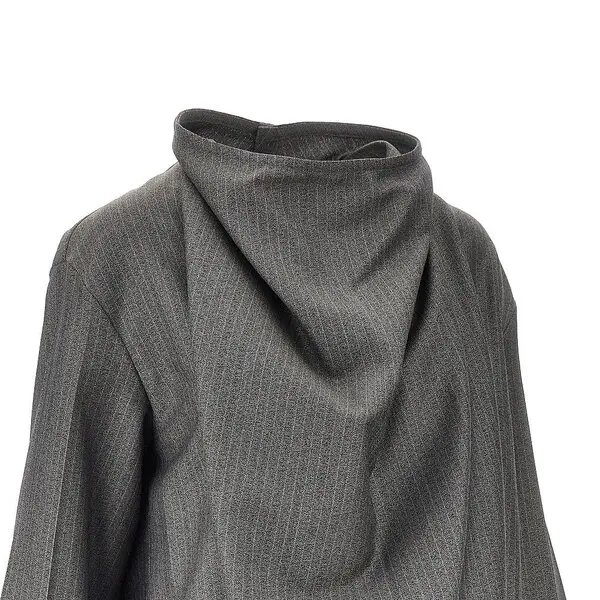 Bottega Veneta Pinstriped Wool And Mohair Blouse