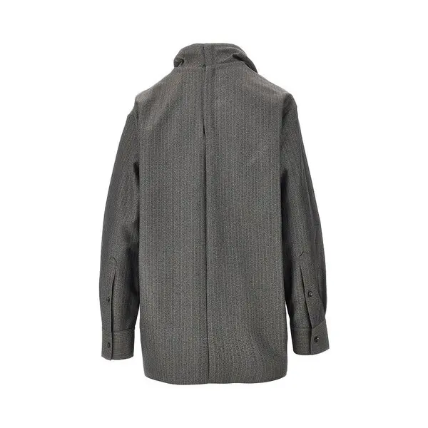 Bottega Veneta Pinstriped Wool And Mohair Blouse