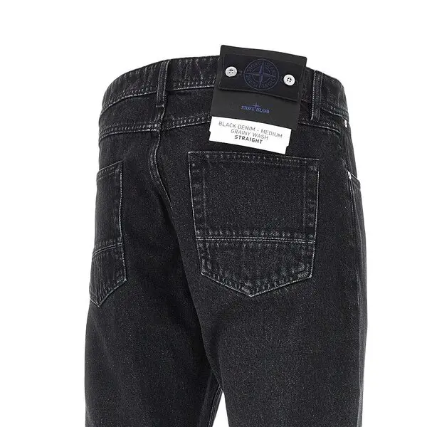 Stone Island Denim Research' Straight Fit Jeans
