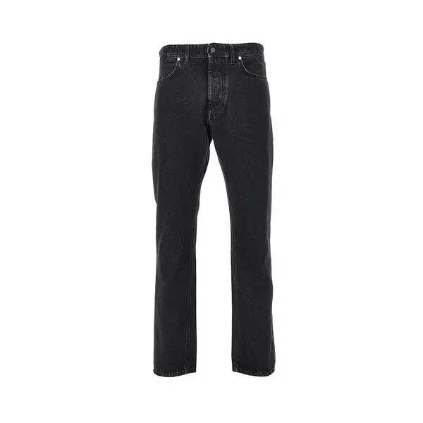 Stone Island Denim Research' Straight Fit Jeans - Black