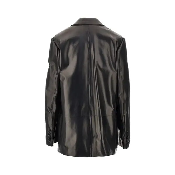 Gucci Nappa Leather Double-breasted Jacket
