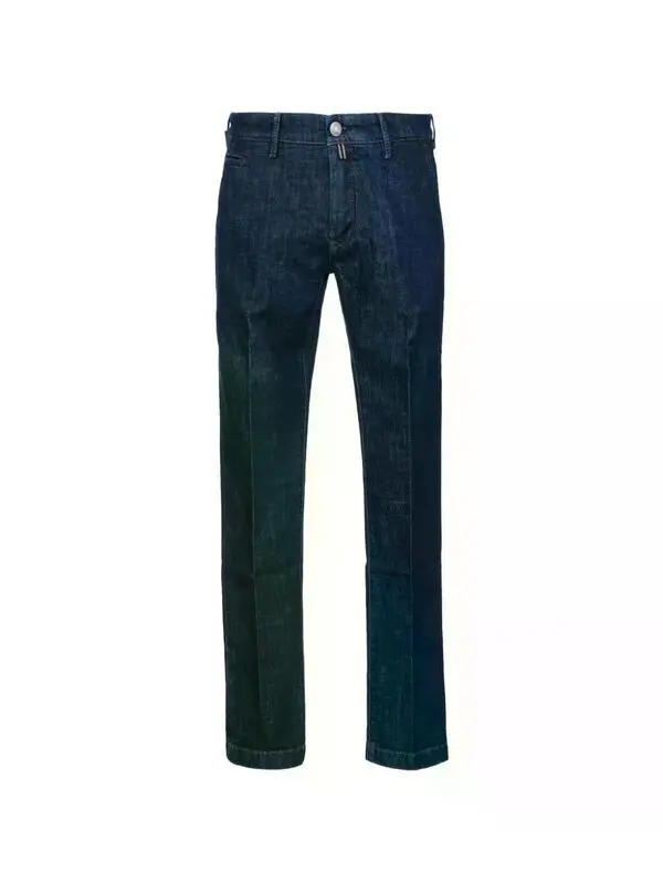JACOB COHЁN Pressed-crease Straight-leg Jeans - Blue