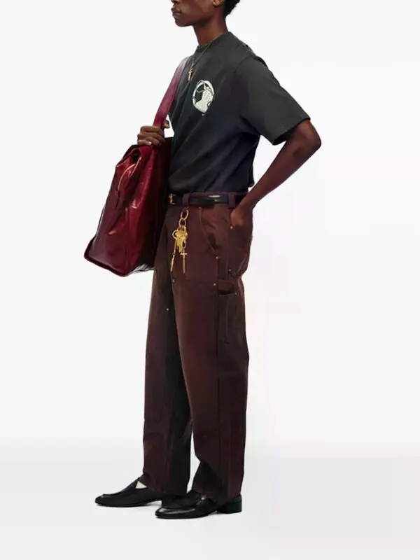 WILLY CHAVARRIA Logo-embroidered Carpenter Trousers