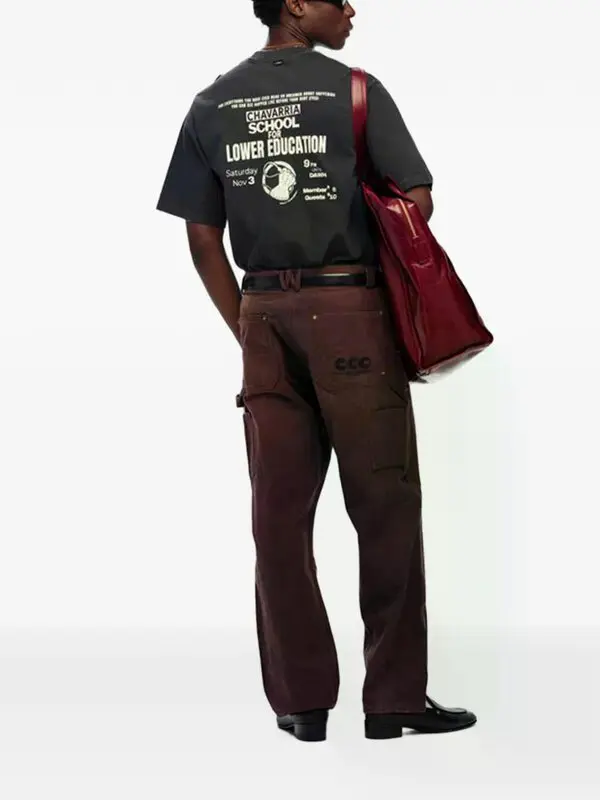 WILLY CHAVARRIA Logo-embroidered Carpenter Trousers