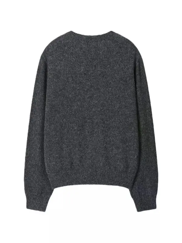 TONYWACK Shaggy Dog V-neck Sweater