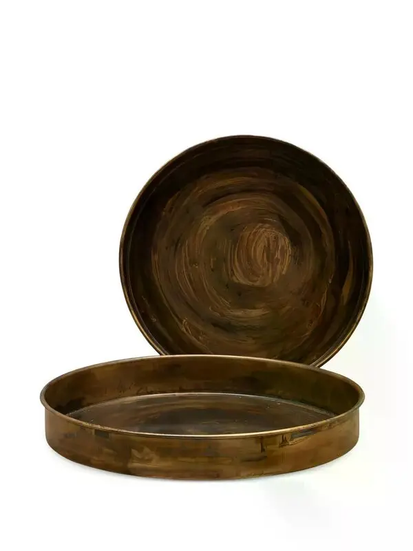 CHEHOMA Burnished-effect Round Tray
