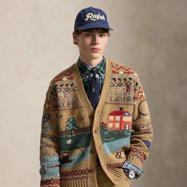 Ralph Lauren Relaxed Fit Scenic Wool Cardigan