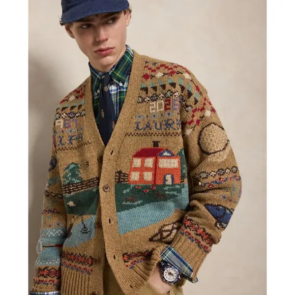 Ralph Lauren Relaxed Fit Scenic Wool Cardigan
