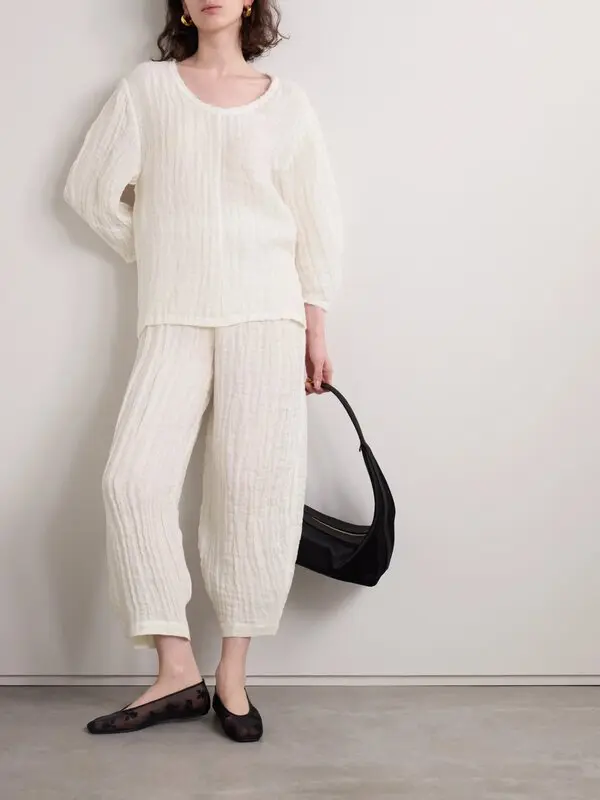 BY MALENE BIRGER Mikala Organic Linen-gauze Blouse